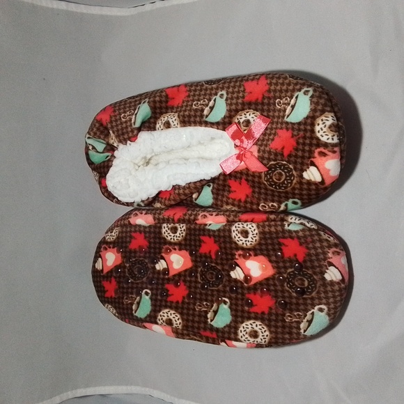 Shoes | Donuts And Coffee Brown Slippers | Poshmark